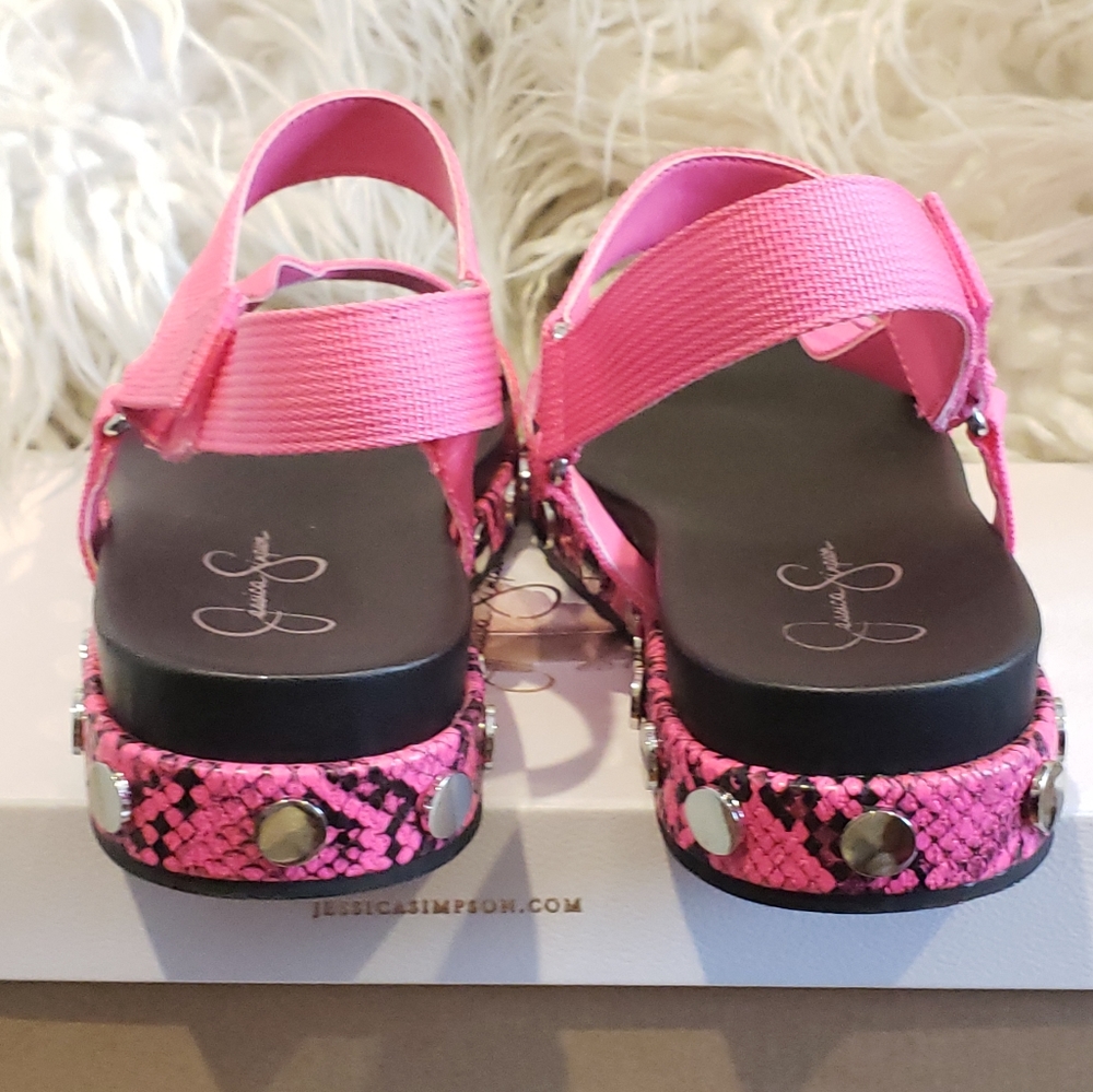 Neon Pink Sandals - Gem